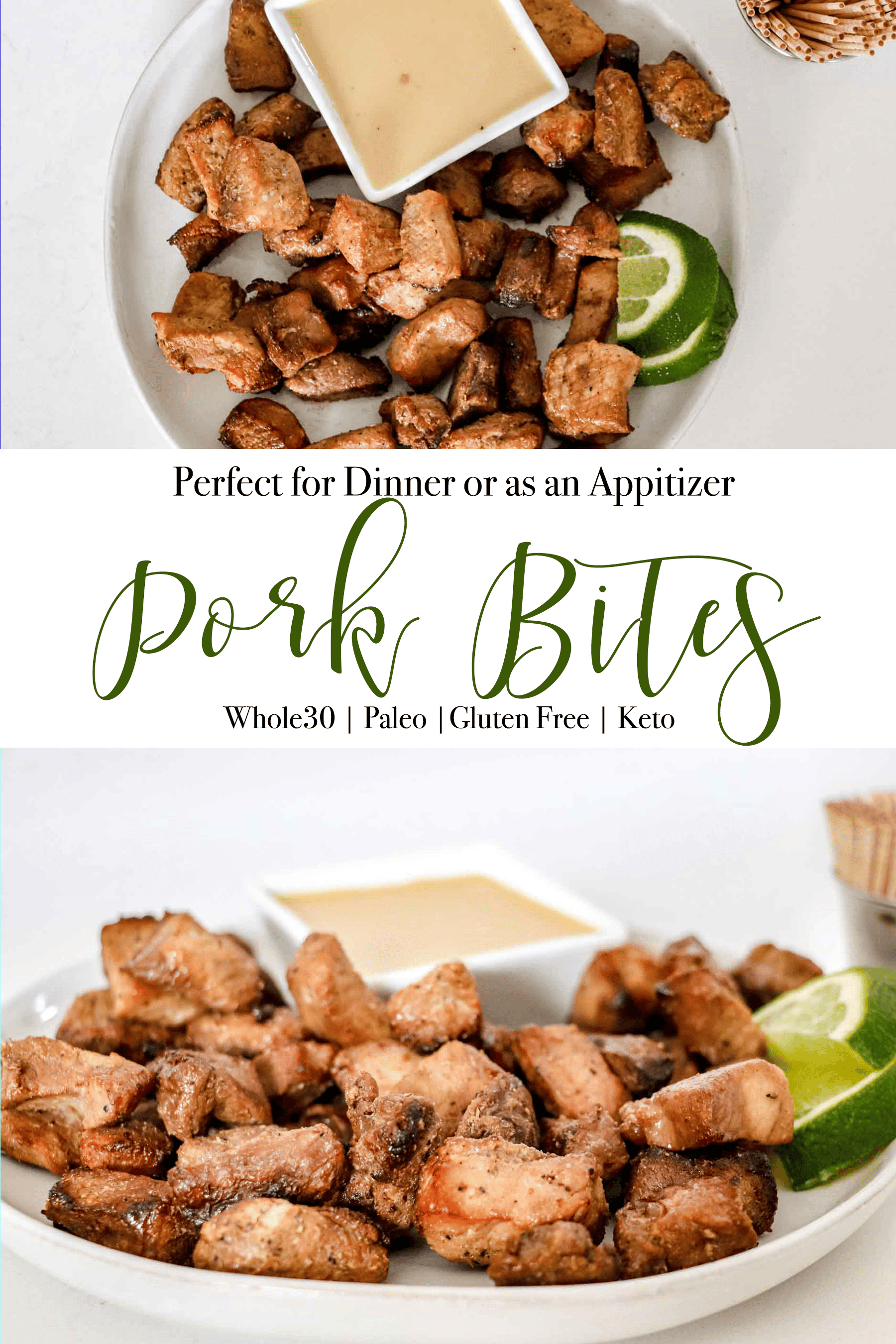 Pork Bites - The Perfect Appetizer ~ Whole30, Keto and Paleo
